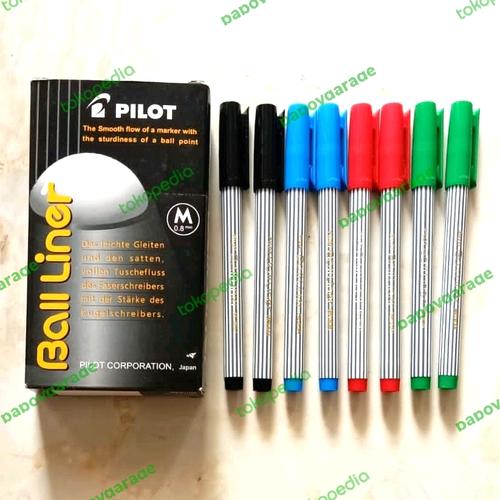 Jual Pen Pilot Balliner medium 0,8 Hitam Biru Merah - Jakarta Selatan ...