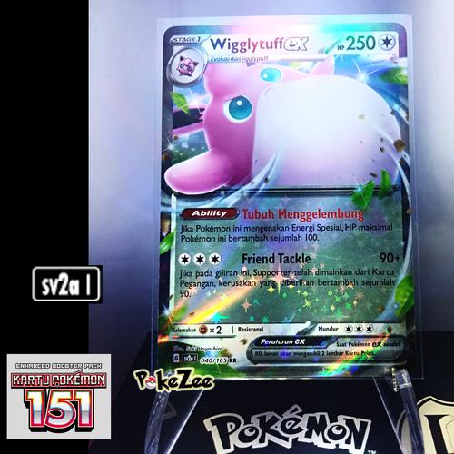 Jual Pokemon 151 TCG Indonesia Wigglytuff ex SR sv2a 189/165 Super Rare ...