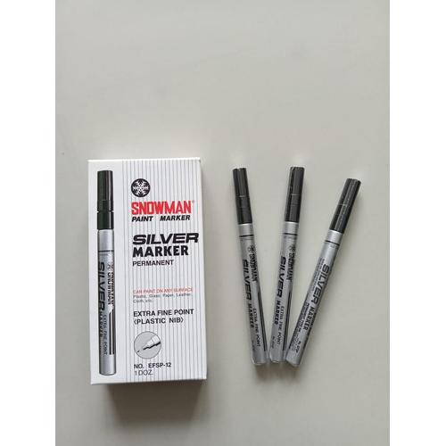 Jual Spidol Paint Marker Snowman Permanen Medium / Fine / Extra Fine ...