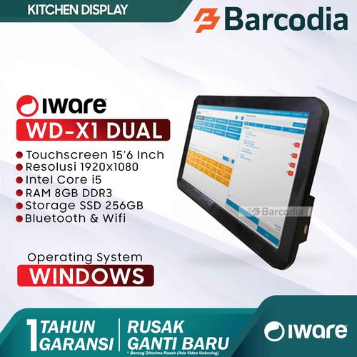 Promo Mesin Kasir Dapur Kitchen Display IWARE 15.6" Touchscreen Wifi BT ...