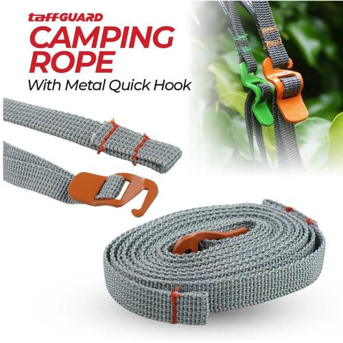 Promo Tali Pengikat Tas Camping Rope with Metal Quick Hook - Jakarta ...
