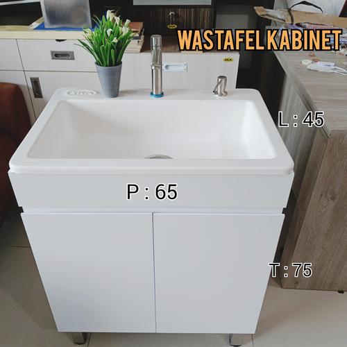 Jual wastafel kabinet full set / wastafel cantik / wastafel Kekinian ...