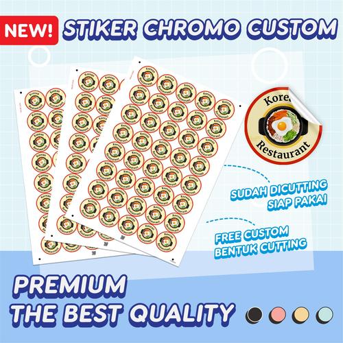 Jual Cetak Stiker A3 Chromo Label Kemasan Logo Makanan Minuman Custom ...