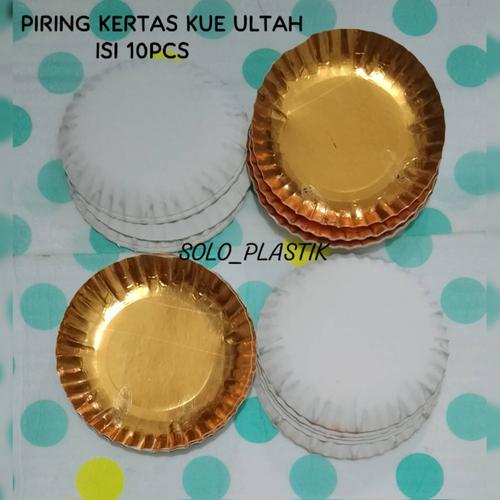 Jual Piring kue/ piring kue kertas kue warna gold/ paper plate/ piring kue - Jakarta Barat ...