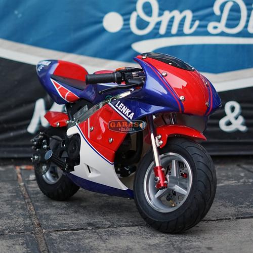 Jual Motor Mini Trail GP 50cc Lenka Std Mesin Tarik 2 tak - Kota ...