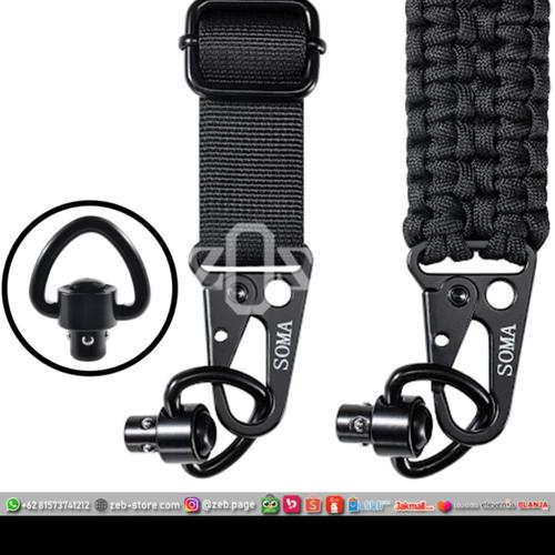 Jual Sling Swivel Pengait Tali Strap QD Quick Release Attachment - Kota ...