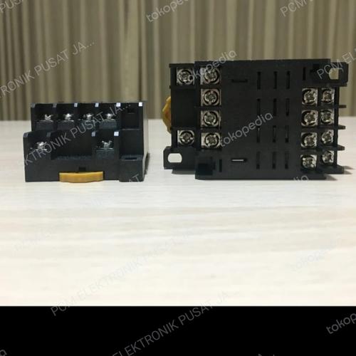 Jual soket socket relay rilai rilay relai ly4 ly4n ptf14a 14p 14pin 14 ...