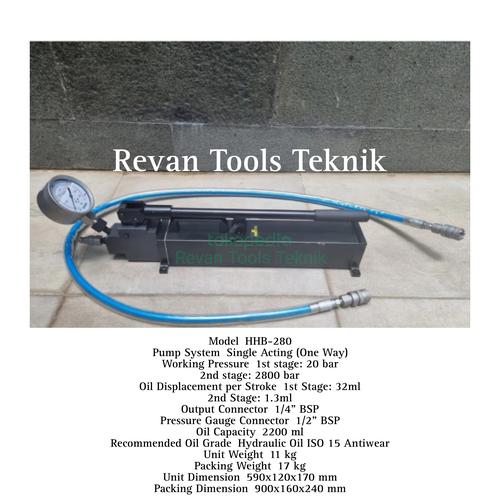 Jual Pressure Hydraulic 2800 Bar Ultra High. Pump Pompa Hidrolik - Jakarta Utara - Revan Tools ...