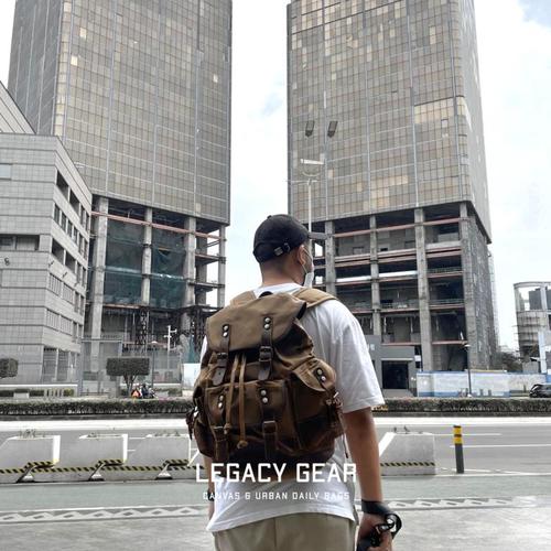 Jual Rudolf - Legacy Gear - Wax canvas backpack - Deep Purple - Kota ...