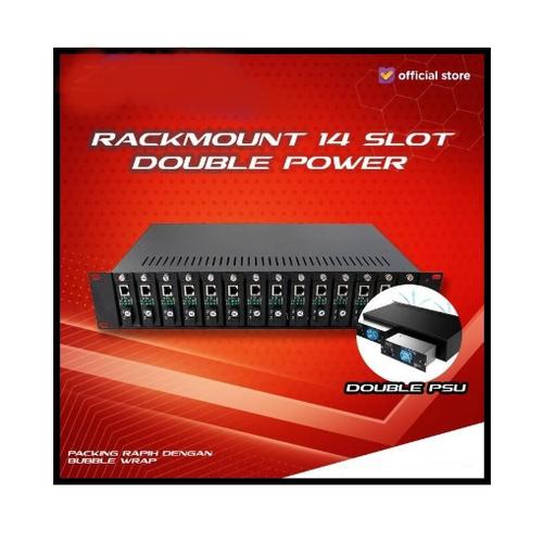 Jual Rackmount media converter fo optic netlink htb 14 slot rak rack ...