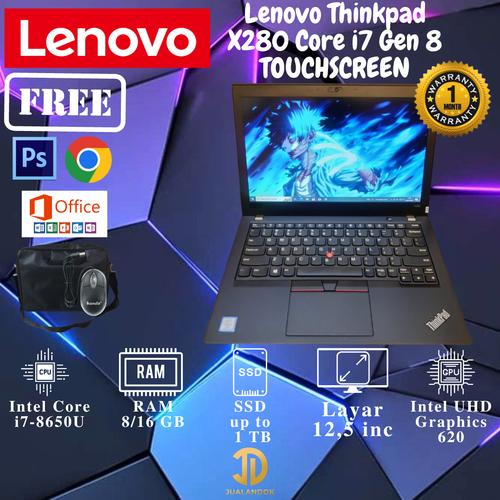 Jual Laptop Lenovo Thinkpad X280 Core i7 Gen 8- RAM 16GB - SSD 512GB ...