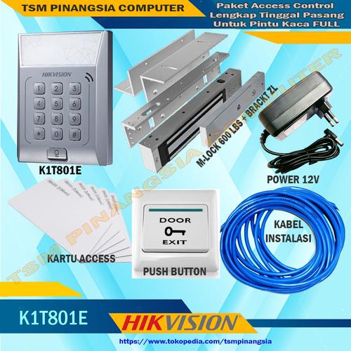 Jual Access Control Hikvision K1T801 Paket Access Door Pintu Kayu ...