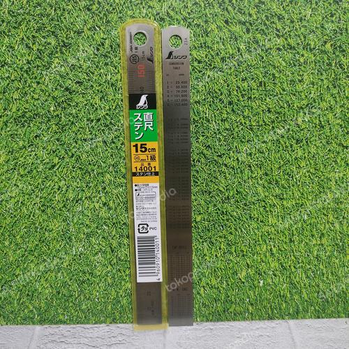 Jual Shinwa 14001 straight scale stainless steel 150mm 15cm Penggaris Besi - Jakarta Barat ...