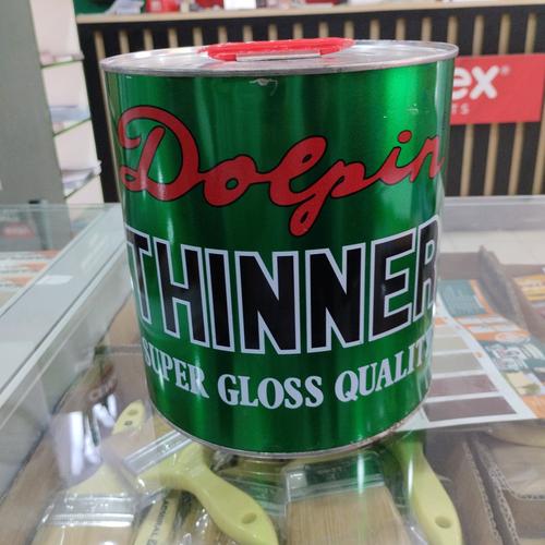 Jual THINNER HG KEMASAN KALENG 5L / TINER THINER DOLPHIN 5L / PENGENCER ...