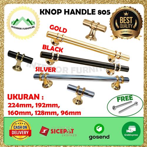 Jual Handle Lemari Handle Emas Hitam Gold Black Knob Pull Pintu ...