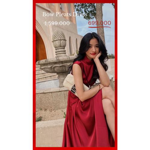 Jual Box Pleats Dress - Kota Surabaya - Chloe Liem Official | Tokopedia