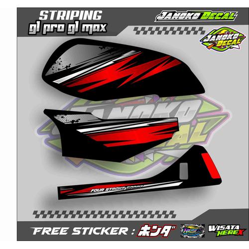 Jual STRIPING VARIASI HONDA GL PRO GL MAX / STICKER MOTOR GL PRO GL MAX ...