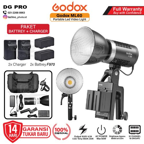 Jual Godox ML60 Portable Led Video Light Lampu Studio - Godox ML 60 ...