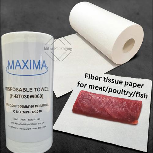 Jual Fiber Tissue Paper / Disposable Towel / Penyerap cairan makanan ...