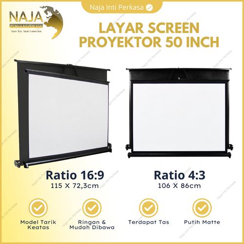 Promo Layar Proyektor Lipat 50 Inch | Table Screen Projector Portable ...