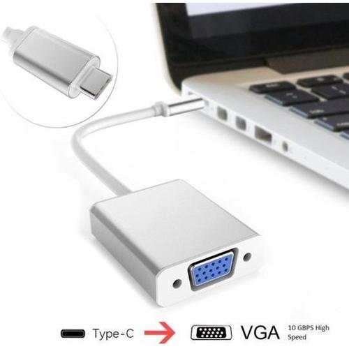 Jual USB 3.1 Type C Converter To VGA Projector Adapter Thunderbolt ...