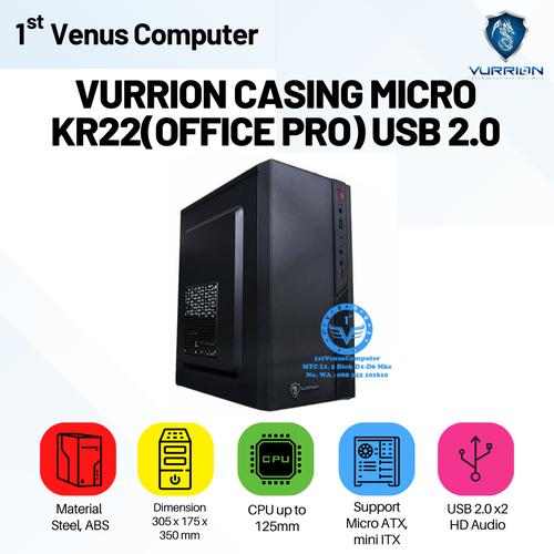 Jual Casing PC/Vurrion Casing Micro KR22(Office Pro) USB 2.0/CASE09-VUR ...