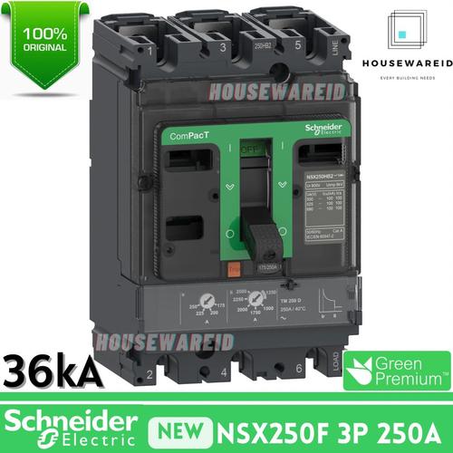 Promo MCCB Schneider 3p 250a NSX250F 3 Phase 250 Ampere 36kA C25F3TM250 New - Jakarta Pusat ...