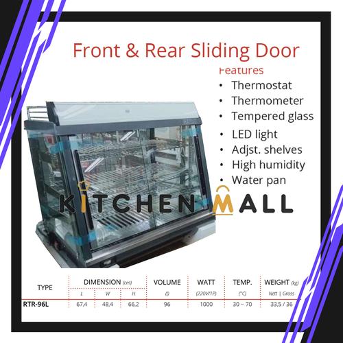 Jual GETRA RTR-96L Display Kabinet Penghangat Makanan Pintu Depan ...
