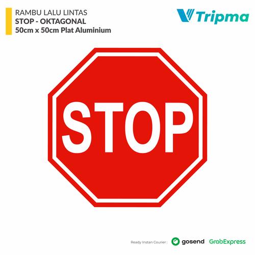 Jual Rambu Stop Octagonal 50cm x 50cm - Plat Aluminium - Kota Bandung ...
