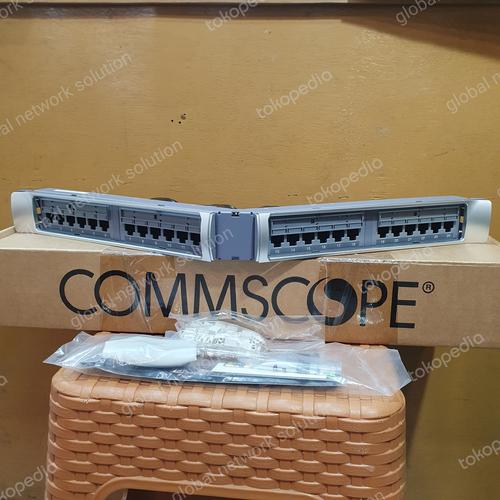 Jual Systimax commscope patch panel 24 port angle loaded modular jack ...