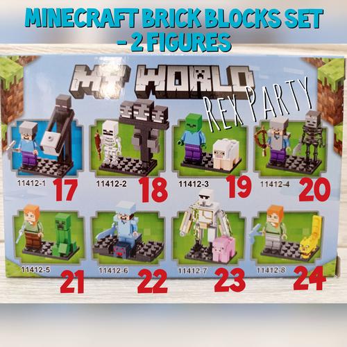Jual Minecraft Figure Set 6pcs/Mainan Minecraft/Minecraft Cake Topper ...