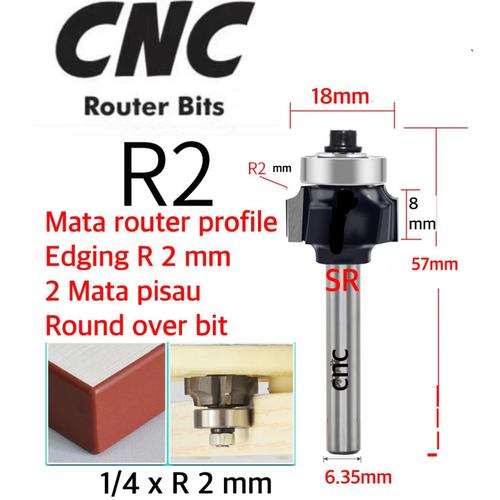 Jual Mata Router/ Router Bits/ Profil Edging 2 mm CNC - Jakarta Timur ...