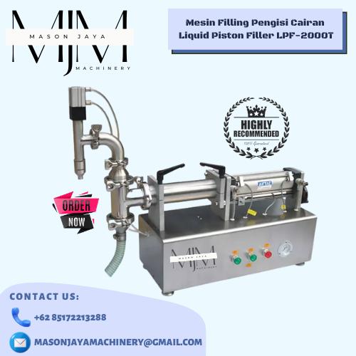 Jual Mesin Filling Pengisi Cairan Liquid Piston Filler LPF-2000T - Kota ...