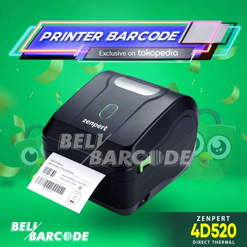 Jual TSC Zenpert 4D520 Printer Cetak Label Thermal Sticker Barcode USB ...