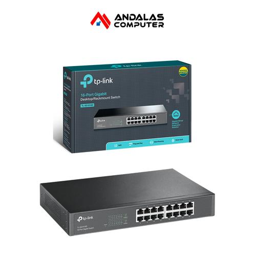 Jual SWITCH HUB TP-LINK TL-SG1016D 16 PORT GIGABIT RACKMOUNT - Kota ...