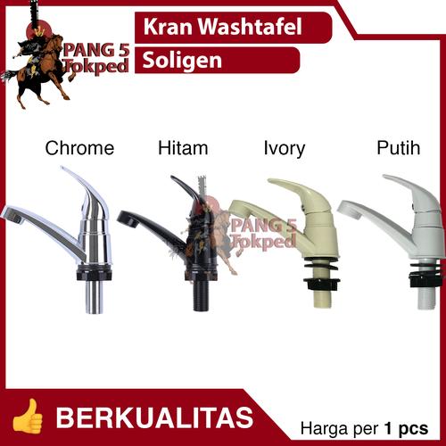 Jual Kran Wastafel Soligen W15 Tanam Keran Air PVC Angkat Washtafel ...
