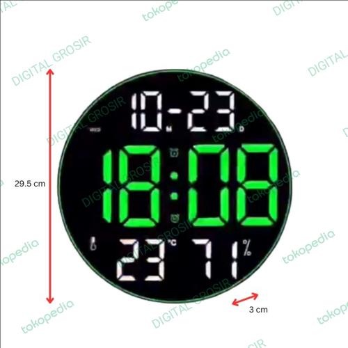 Promo Jam Digital Led Clock Alarm Dinding / Meja Jumbo 8011A - Putih ...