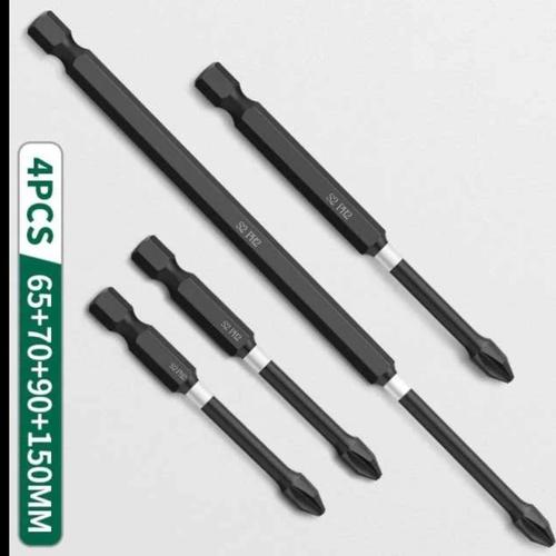 Jual kepala mata obeng magnetic screwdriver bit mata obeng bor hex 1/4 ...