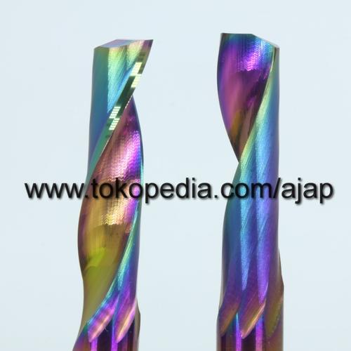Jual MATA ROUTER CNC SINGLE FLUTE 1F DLC COATING ACP router bit pelangi ...