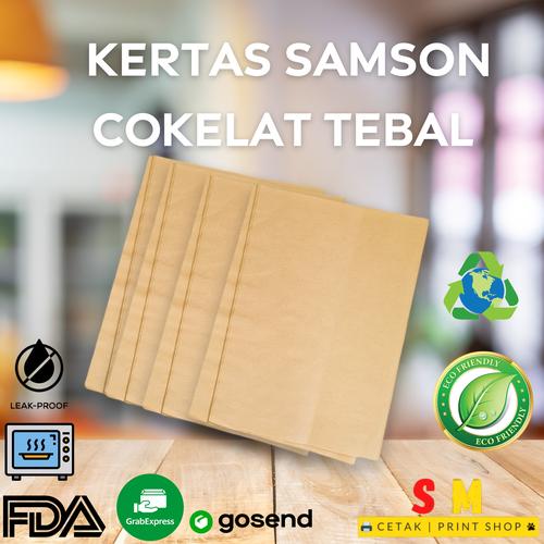 Jual Kertas Samson Cokelat 125 gsm / gram 90 x 120 Kertas Untuk Packing ...