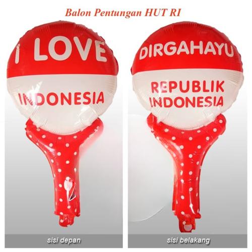 Jual Balon Pentung Merah Putih Balon Foil Dirgahayu HUT RI Balon 17 ...