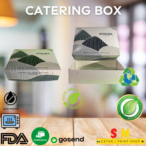 Jual Custom Cetak Catering Box / Kotak Nasi Food Grade - 1 Warna, Kraft ...