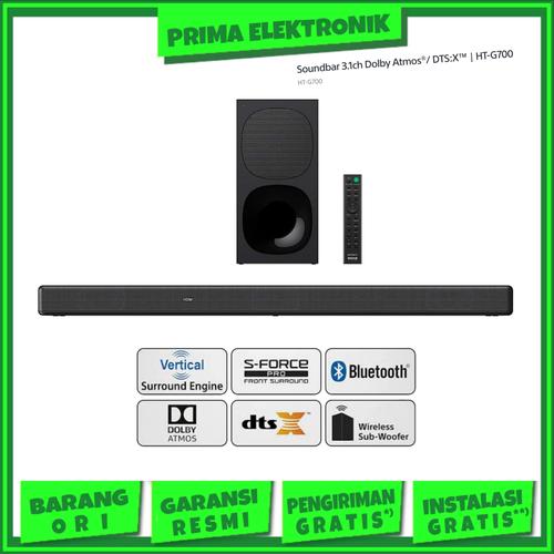 Jual Sony HT-G700 Soundbar Dolby Atmos 3.1Ch 400W Wireless Sound Bar ...