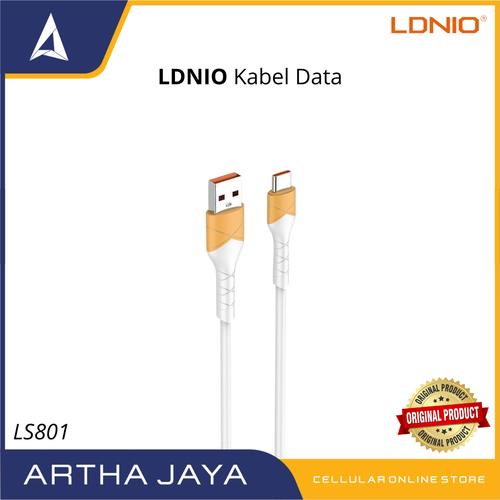 Jual Kabel Data LDNIO LS801 TPE Fast Charger 30W Type C 1 Meter - Navy ...