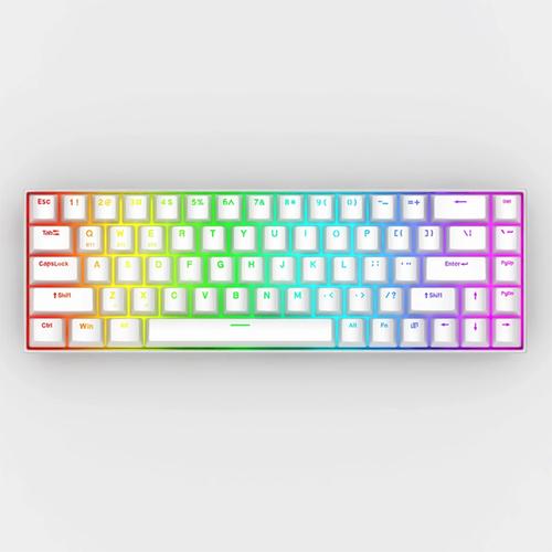 Promo E-YOOSO HOTSWAP MECHANICAL GAMING KEYBOARD 68% WHITE KEYCAPS Z ...