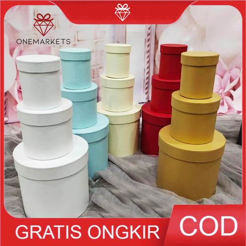 Jual Bloom Box Flower Round D7T9 / Kotak Bulat Bunga / Kotak Kado GB045 ...