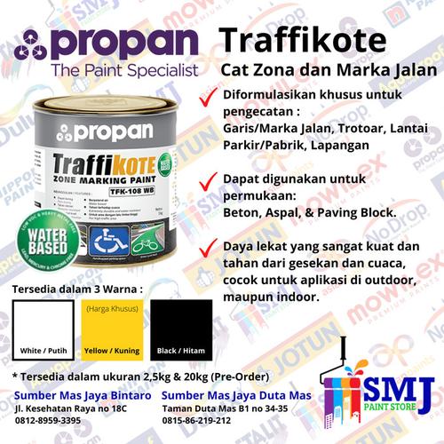 Jual Cat Marka Garis Jalan / Parkir PROPAN TRAFFIKOTE Kuning Yellow 1kg ...