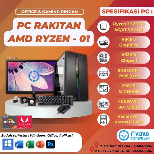 Jual PC RAKITAN KOMPUTER AMD RYZEN 01 (OFFICE & GAMING RINGAN) - Kota ...