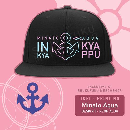 Jual Hololive JP Gen 2 Minato Aqua Topi - NEON Aqua, Printing - Kota ...