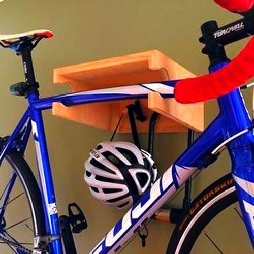 Jual gantungan tempat sepeda . di tempel di tembok dari kayu jati ...